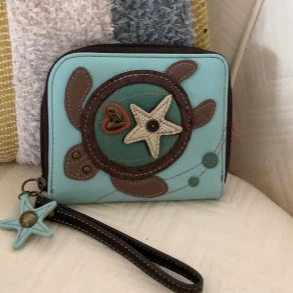 Chala | Bags | Chala Turquoise And Brown Turtle Wallet | Poshmark